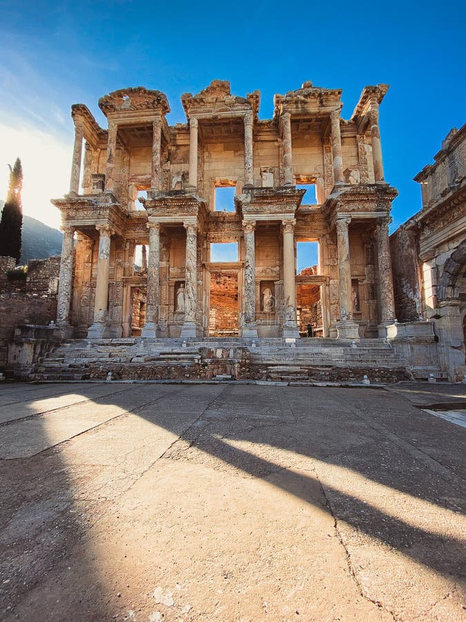Ephesus. Turkey, Celsus Library in Ephesus, Turkey Stock Photo - Image ...