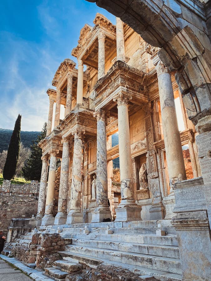Ephesus. Turkey, Celsus Library in Ephesus, Turkey Stock Photo - Image ...