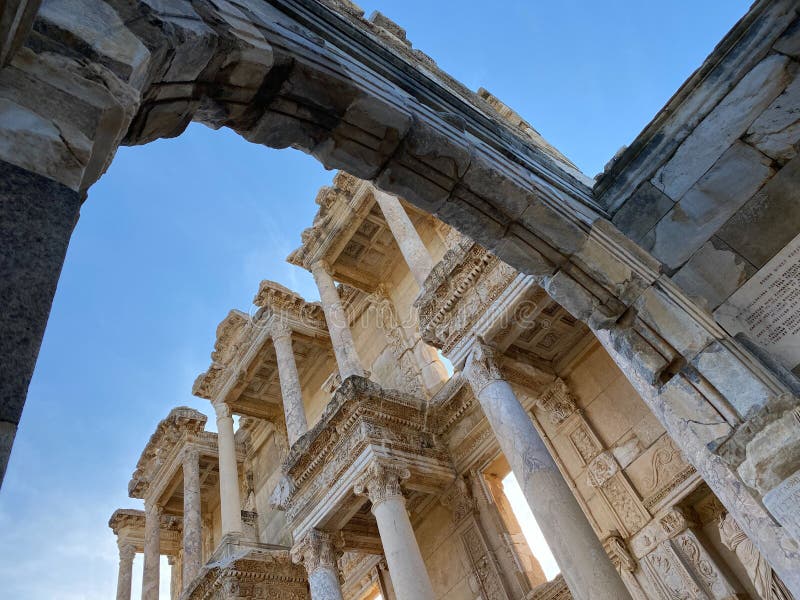 Ephesus. Turkey, Celsus Library in Ephesus, Turkey Stock Photo - Image ...