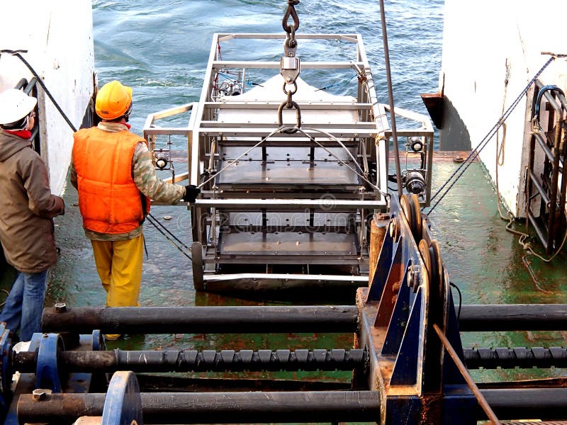 The Sea of Okhotsk / Russia - July 19 2015: the Epibenthic Sledge ...