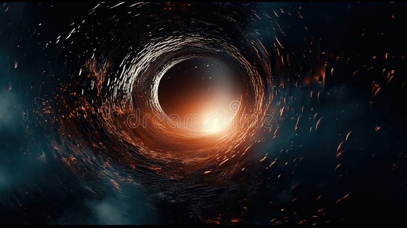 Epic Astronomical Absolution Blackhole Cluster Stock Illustration ...