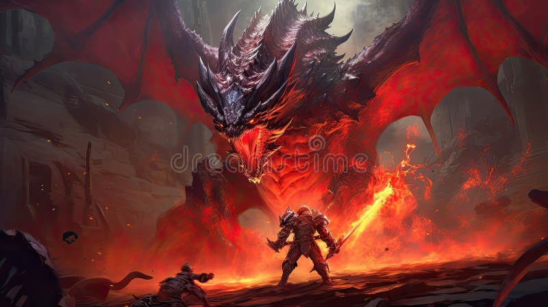 Epic Boss Battle. a Captivating Image of a Fierce Encounter with a ...