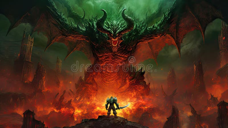 Epic Boss Battle. a Captivating Image of a Fierce Encounter with a ...