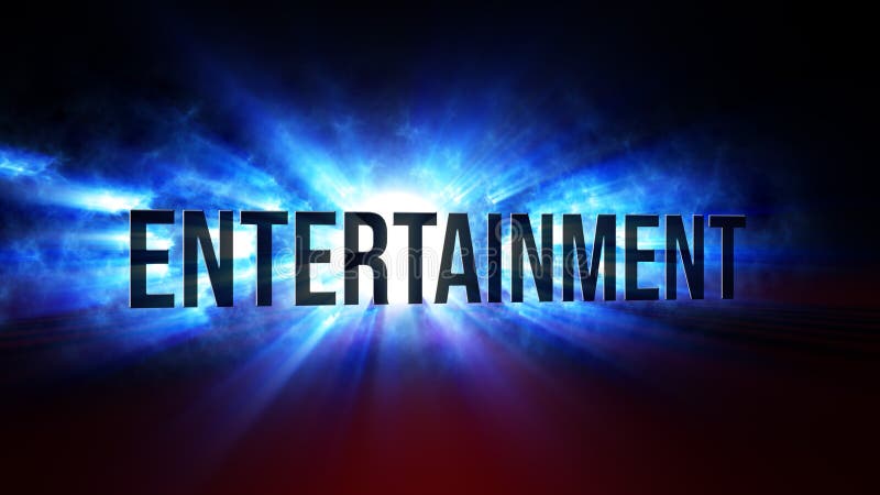 Epic Entertainment Text Effect with Misty Red and Blue Shine 3D Volume ...