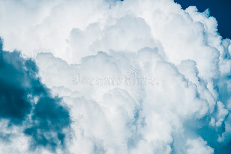 Epic Cumulus Clouds in the Sky. Background of Clouds Stock Image ...