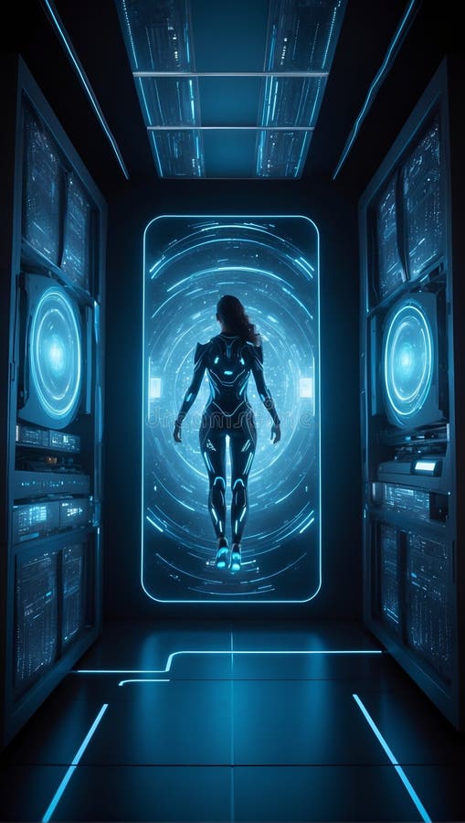 Epic Data Symphony: QuantumQuotient S 3D Revolution. AI Generate Stock ...