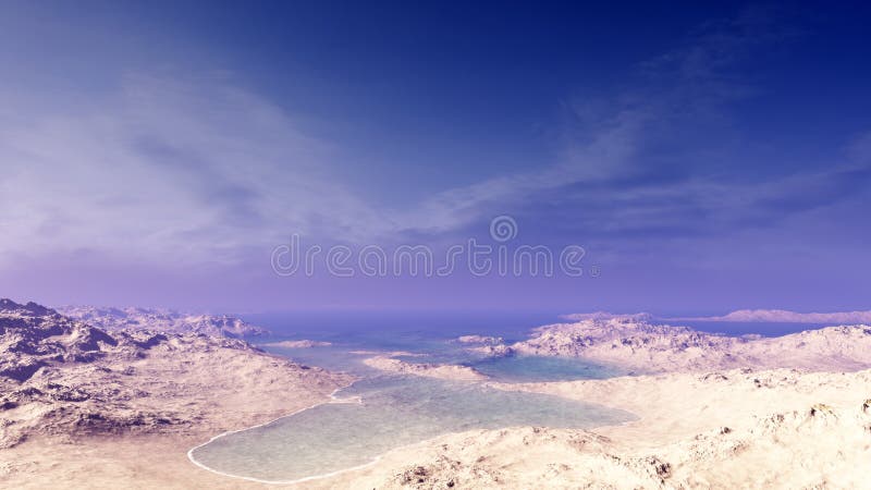 Epic Desert Environment stock illustration. Illustration of sharp ...