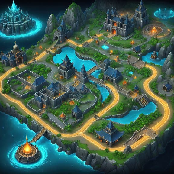 An Epic Dungeon Map Battle Map for Fantasy Level Map Scrolling User ...