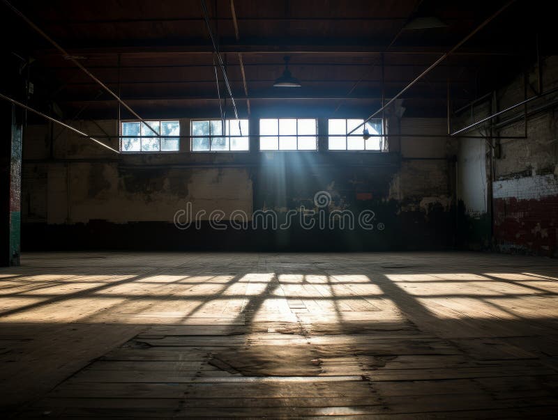 Epic Empty Boxing Ring Flooded with Sunlight AI Stock Illustration ...