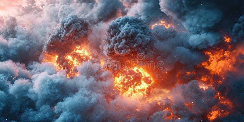 Epic Smoke Explosion: Dynamic Border Overlay for Action Graphics Stock ...