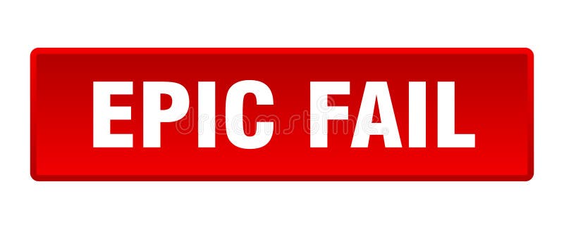 Fail Red Button Press Light Rejection Failure Stock Illustration ...