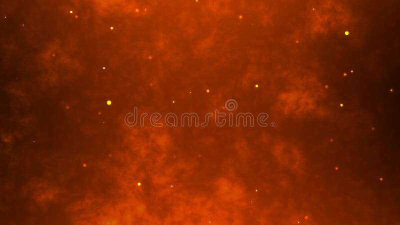 Epic Fire Animation with Flying Sparks. Dramatic Background Stock Image ...