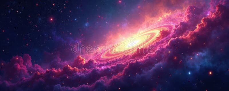 Epic Galactic Panorama, Swirling Colors, Star Clusters , Science ...