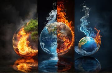 Fire Ice Earth Stock Illustrations – 937 Fire Ice Earth Stock ...