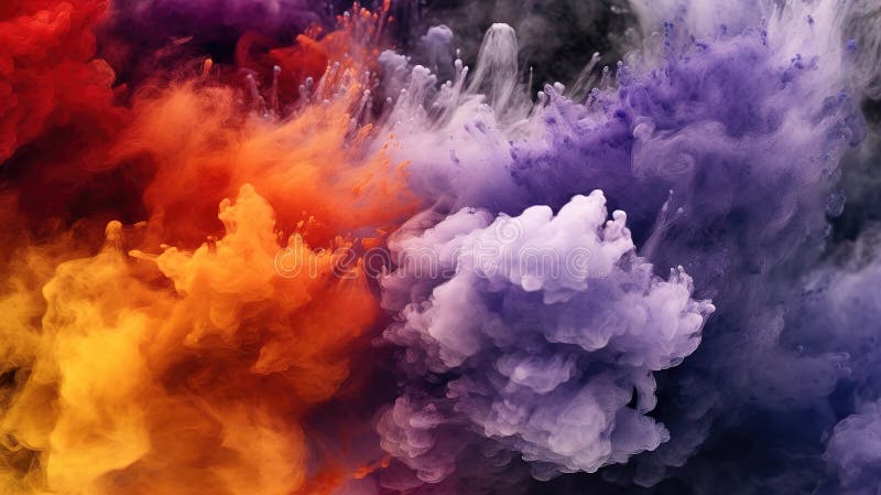 Epic Inspired Background Design of Colors in Cloud Splash Powder Effect ...