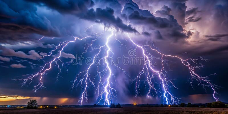 Epic Lightning Storm Illuminating the Night Sky Nature S Electrifying ...