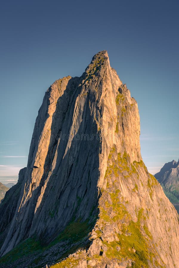The Epic Segla Mountain Viewed from Mount Hesten at Sunset, Senja ...