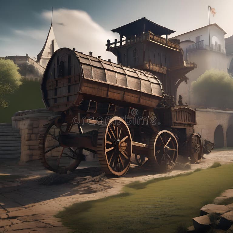 Epic Siege Engine, Massive Siege Engine Unleashing Destruction upon a ...