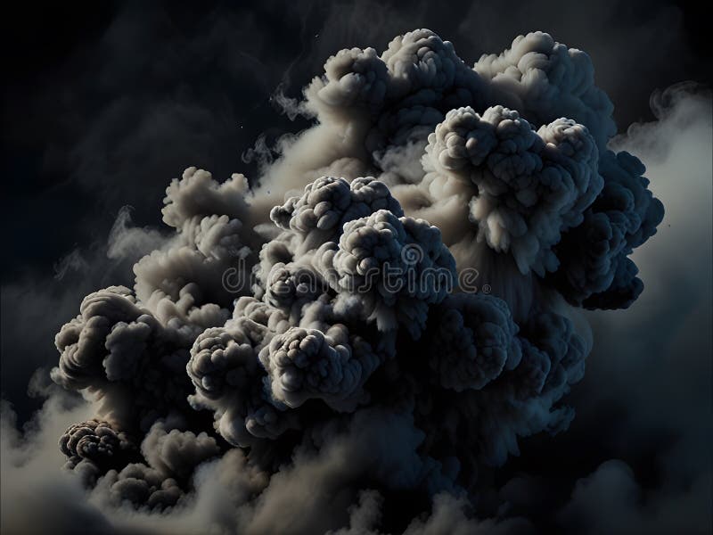 Epic Smoke Explosion: Dynamic Border Overlay for Action Graphics Stock ...
