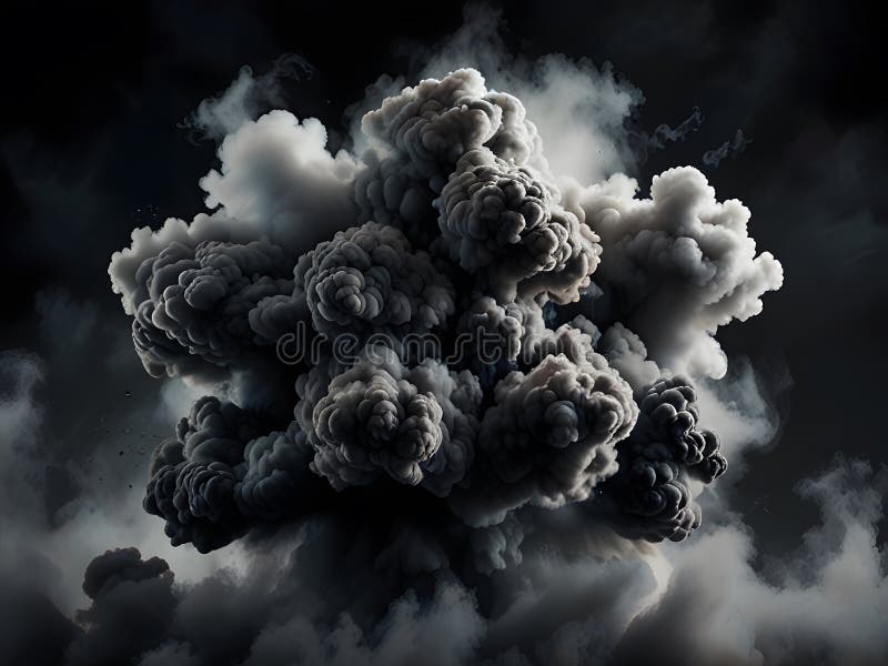 Epic Smoke Explosion: Dynamic Border Overlay for Action Graphics Stock ...