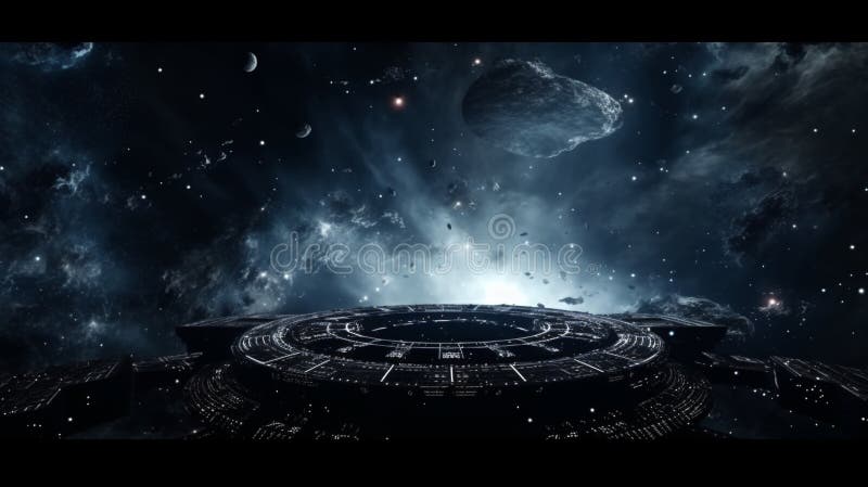 An Epic Space Battle an Image of a Spectacular Cosmic Clash. Generative ...