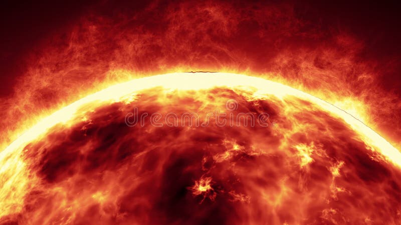 Epic Sun Star Surface Closeup 4K Stock Footage - Video of bright ...