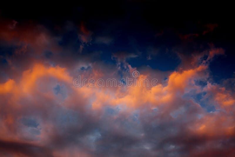 Epic Sunset Background Dark Red Color in the Sky Stock Image - Image of ...