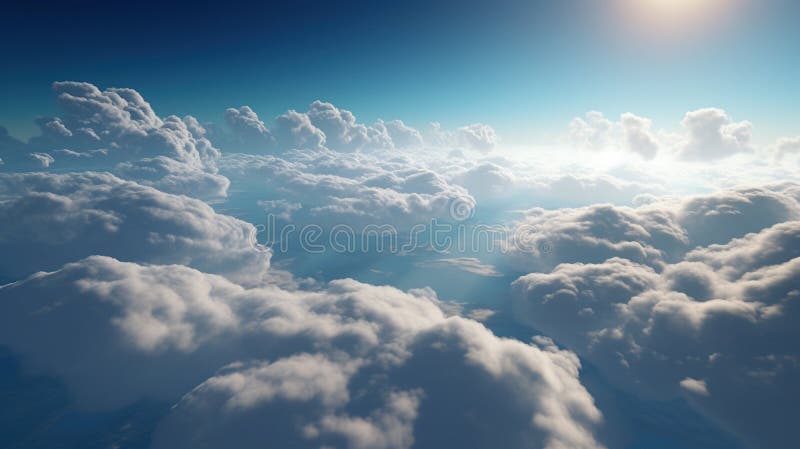 Epic Clouds, Above Clouds, Beautiful Clouds and Sky. Generative Ai ...