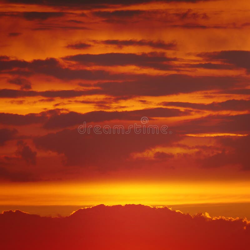 Epic sunset in sky. stock photo. Image of autumn, beautiful - 108343758