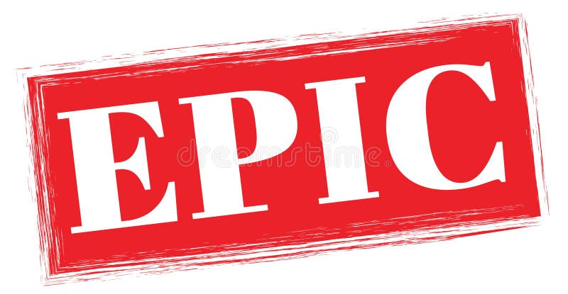 EPIC Text Written on Red Stamp Sign Stock Illustration - Illustration ...