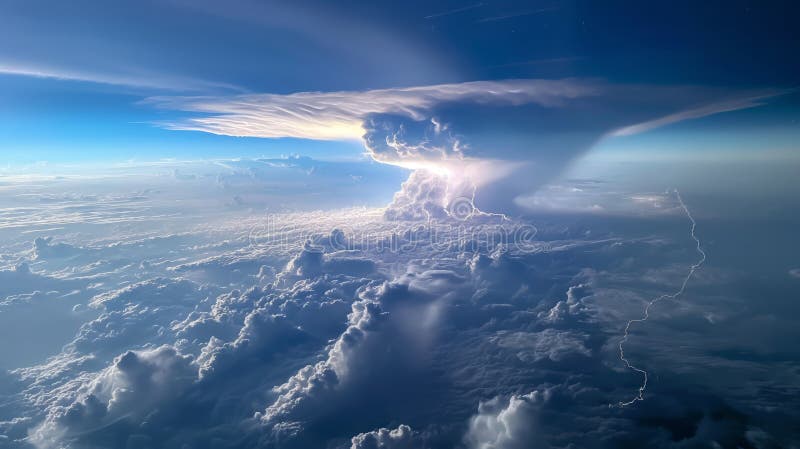 Epic Thunderstorm Cloudscape Stock Photo - Image of weather ...