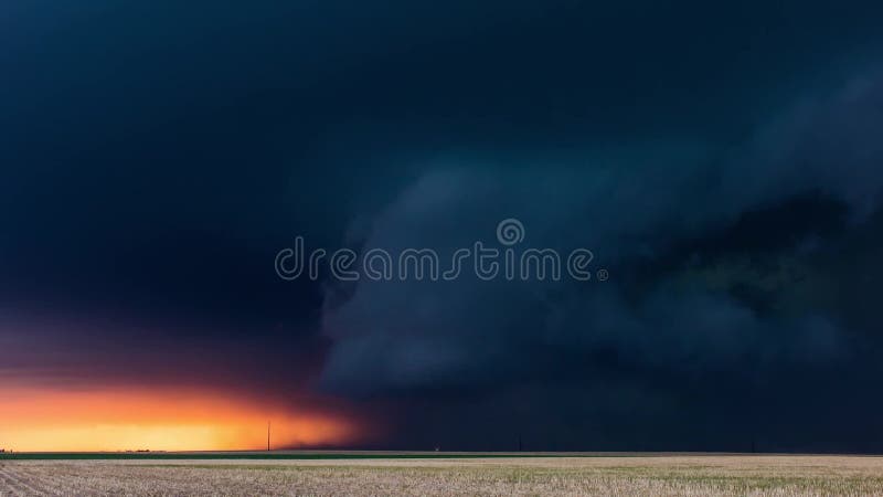 Thunderstorm Moving Clouds at Night with Lightning Stock Footage ...