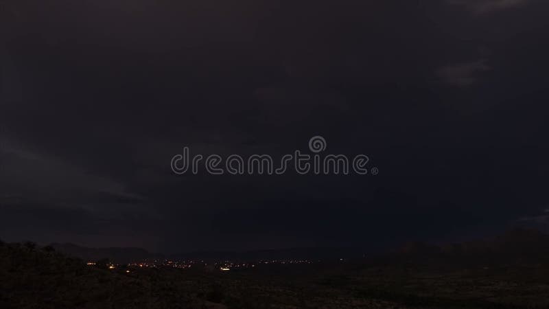Thunderstorm Moving Clouds at Night with Lightning Stock Video - Video ...