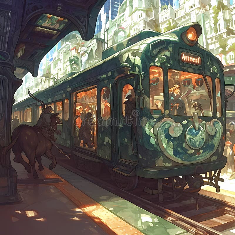 Epic Train Journey: a Journey through Time and Technology Stock ...