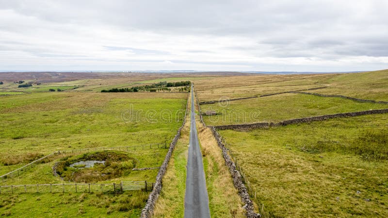 Epic View of a Countryside Road in England Stock Image - Image of epic ...