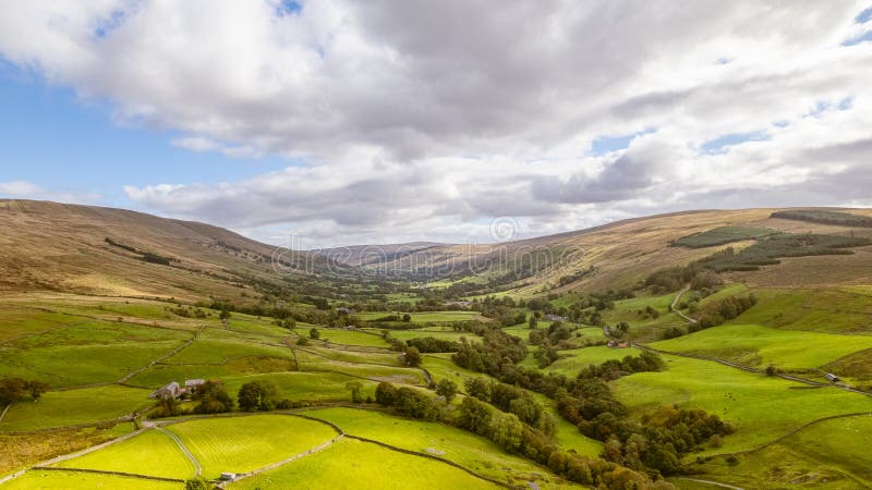 Epic View in Yorkshire Dales Taken with a Drone Stock Image - Image of ...