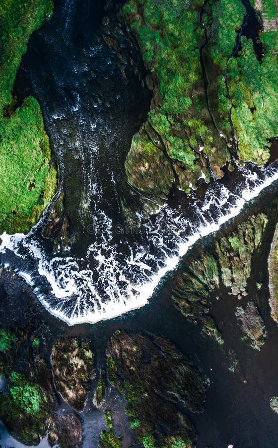 Epic Waterfall from Up Above Stock Image - Image of city, 50fps: 88355439