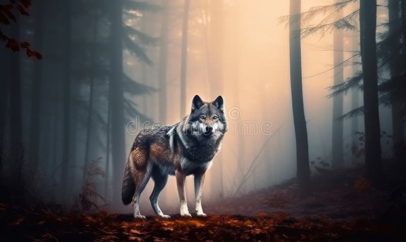 Wolf Creating Stock Illustrations – 526 Wolf Creating Stock ...