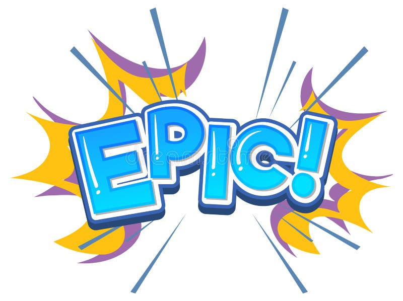 Epic word expression icon stock vector. Illustration of eps10 - 248634767