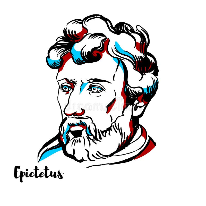 Epictetus Portrait stock vector. Illustration of historical - 138269351