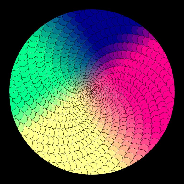 Epicycloid Vector Disc for Design Project on Black Stock Vector ...