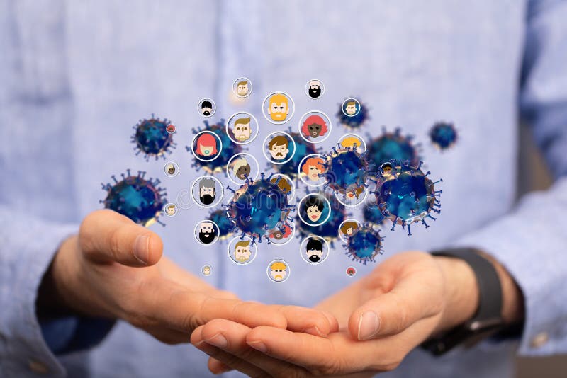 A Epidemic Digital Virus 3d Protection Stock Image - Image of infection ...