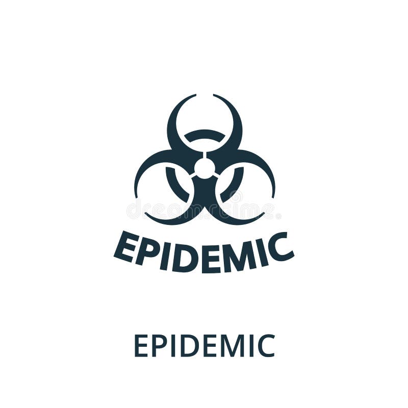 Epidemic Icon. Simple Illustration from Coronavirus Collection Stock ...