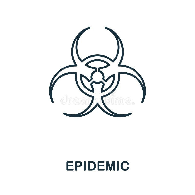 Epidemic Icon. Simple Illustration from Coronavirus Collection Stock ...