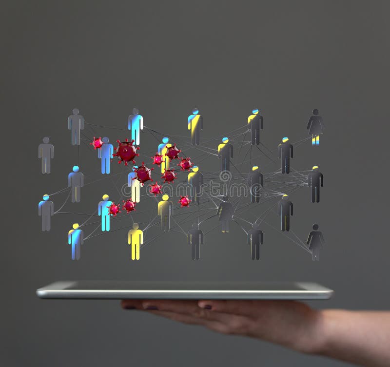 A Epidemic Virus People Group 3d Epidemic Stock Image - Image of ...