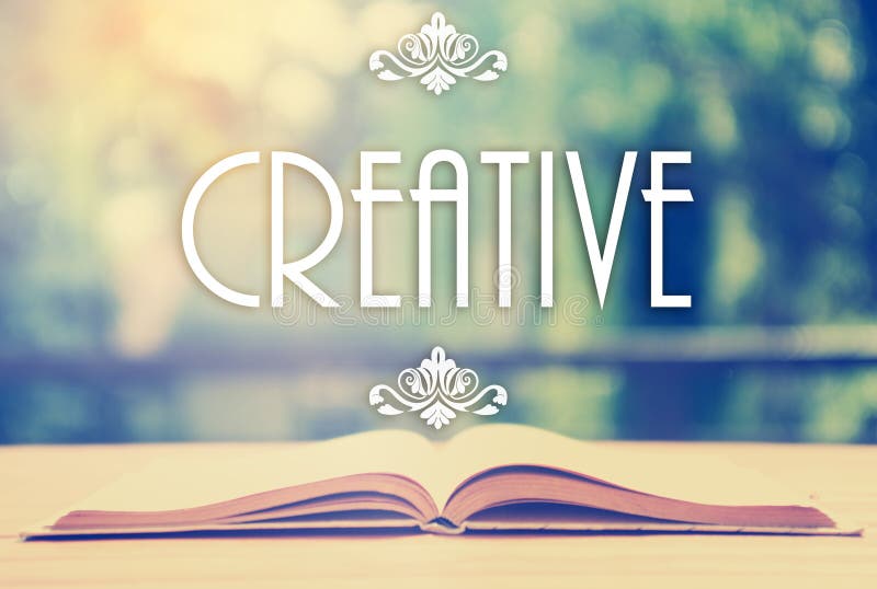 Epigraph Over the Opened Book with Elegant Ornament - Creative - Stock ...