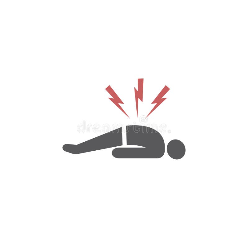 Epilepsy Attack Icon. Vector Signs for Web Graphics. Stock Vector ...
