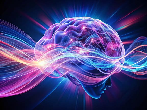 Epilepsy Awareness a Long Exposure Vision of Light Trails and Brainwave ...