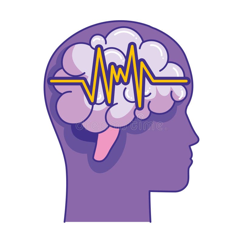 Epilepsy brain stock vector. Illustration of examination - 158087279