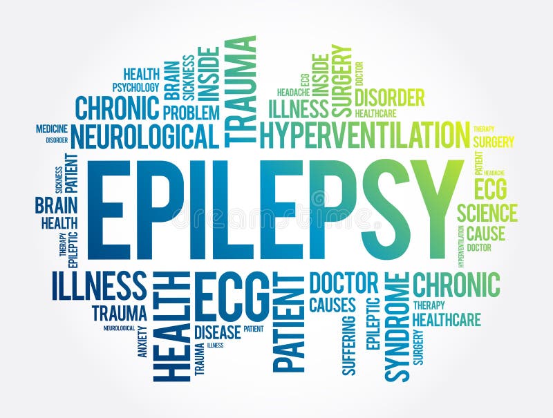 Epilepsy Word Cloud Collage, Health Concept Background Stock ...